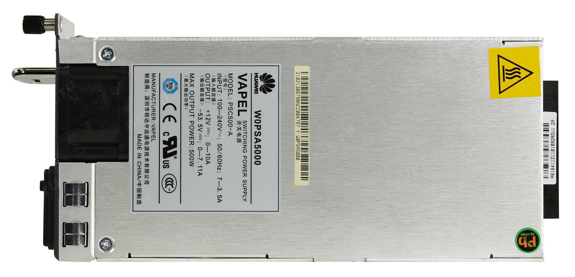 Блок питания W0PSA5000 500W AC 100-240V для для POE коммутаторов