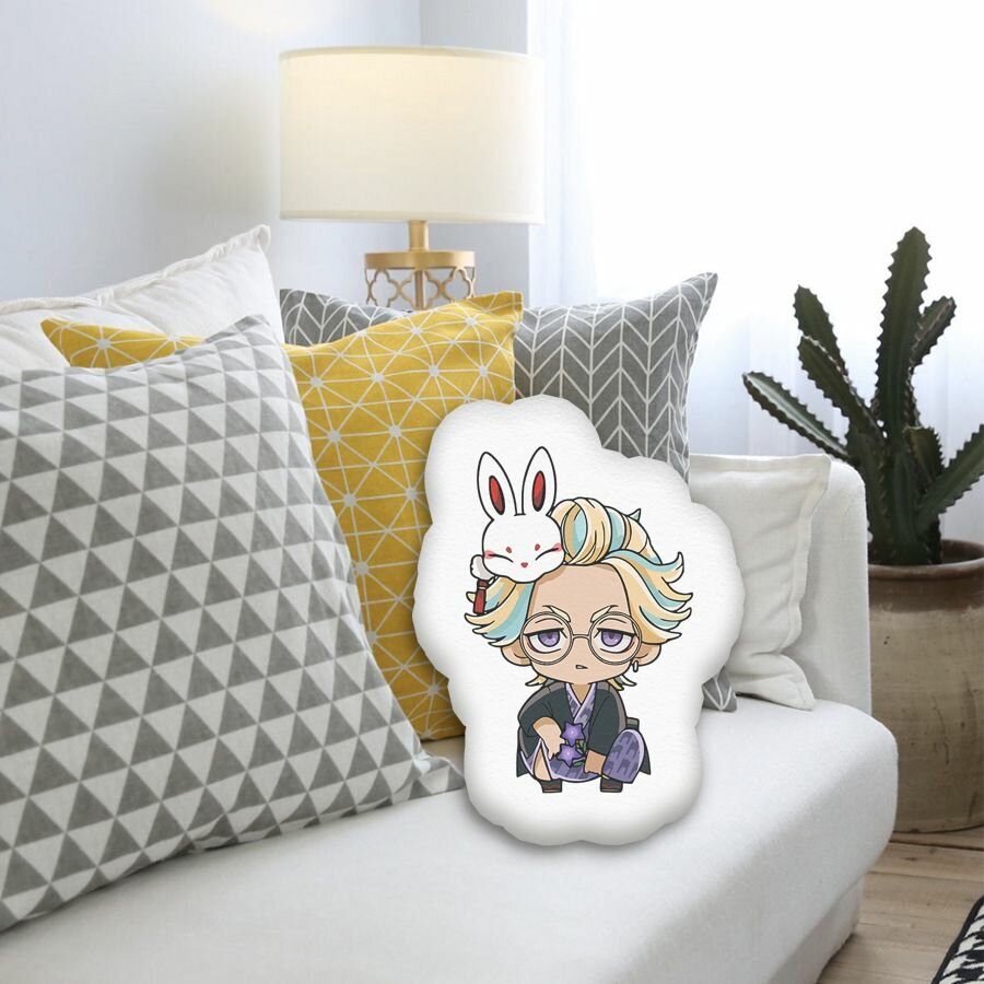 Мягкая фигурная подушка Чиби Токийские мстители - Риндо Хайтани BCH1130 40см