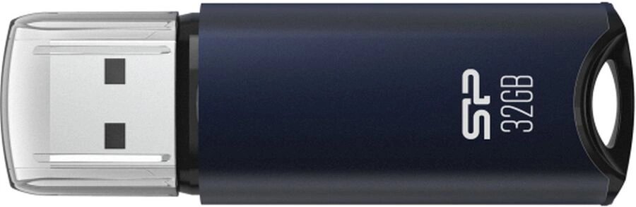 Флешка USB Silicon Power Marvel M02 32ГБ, USB3.0, синий [sp032gbuf3m02v1b]