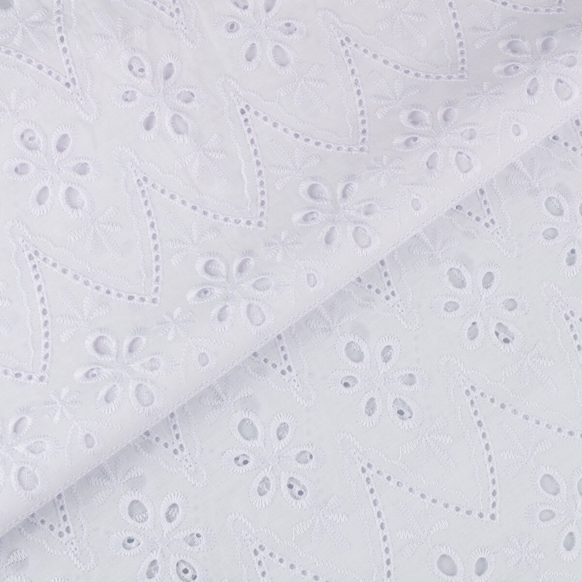 YFAS-2309-VB16 Ткань для шитья прошва Белый 285 г/м² 150x135 см 70% хлопок 30% полиэстер