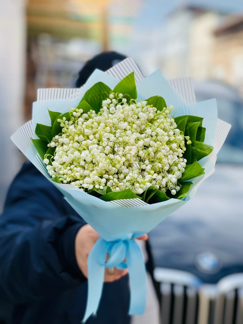 Монобукет Rybe-Flowers "Весенние ландыши", ароматные цветы, букет ландыши