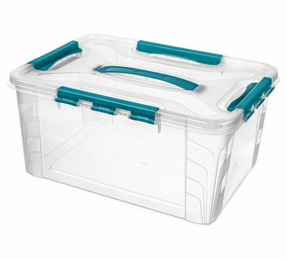 Универсальный ящик для хранения Econova Grand Box с замками и ручкой, 15,3 л 433200402 от ELEMENTX