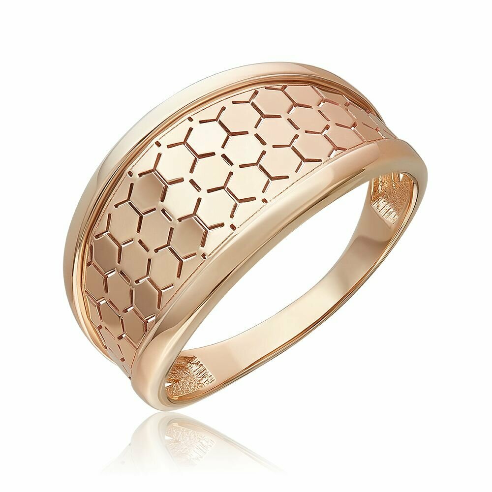 Кольцо, красное золото, 585 проба