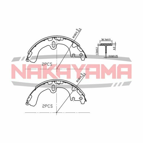 Колодки тормозные барабанные Nakayama HS7152NY