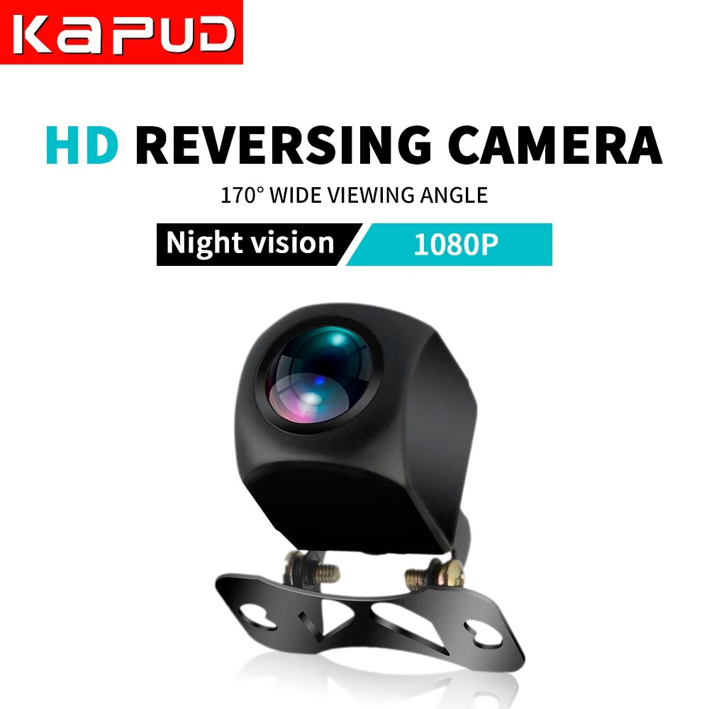 Автомобильная камера заднего вида Kapud AHD720, автоматический монитор ночного видения заднего вида, водонепроницаемый 170, универсальный широкоугольный HD цветной изображение