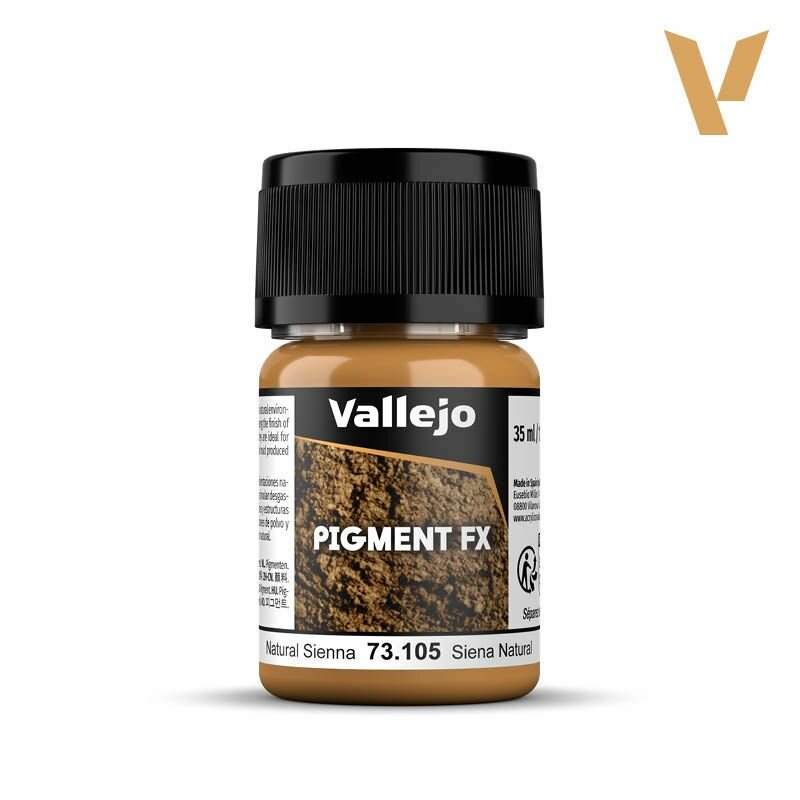 Краска Vallejo серии Pigment - Natural Sienna 35ml.