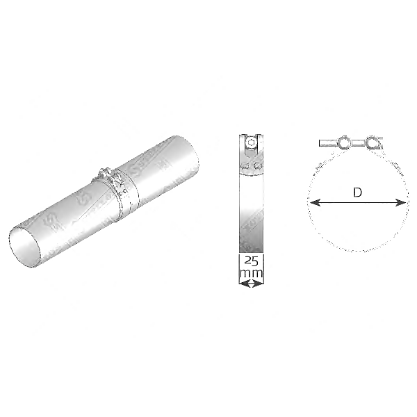 STELLOX 82-01094-SX (1384745 / 1445015 / 1510711) xомут глушителя\omn scania p / r-series дв. dc9 / 11 / 13 / 16, dc-dt12