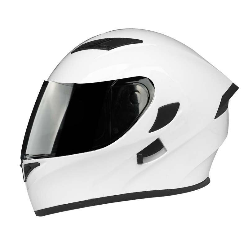 Шлем мотоциклетный XXXXL65, XL, белый с коричневым, ретро, 3C, с зеркалом высокой четкости