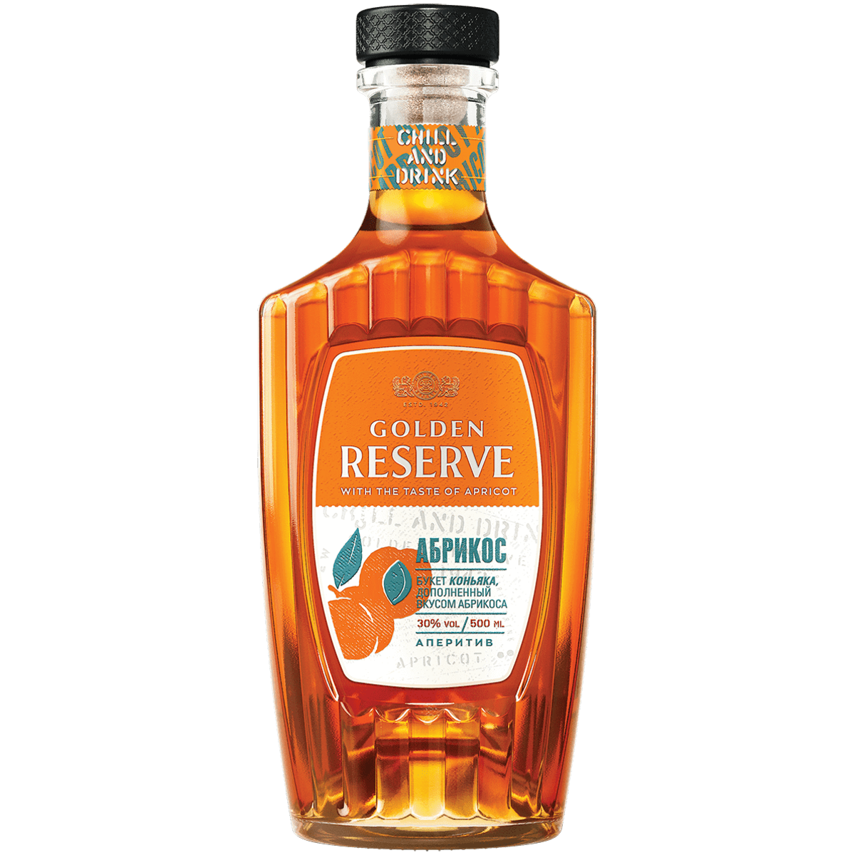 Аперитив "Golden Reserve" Абрикос, на коньячной основе, 0,5 л