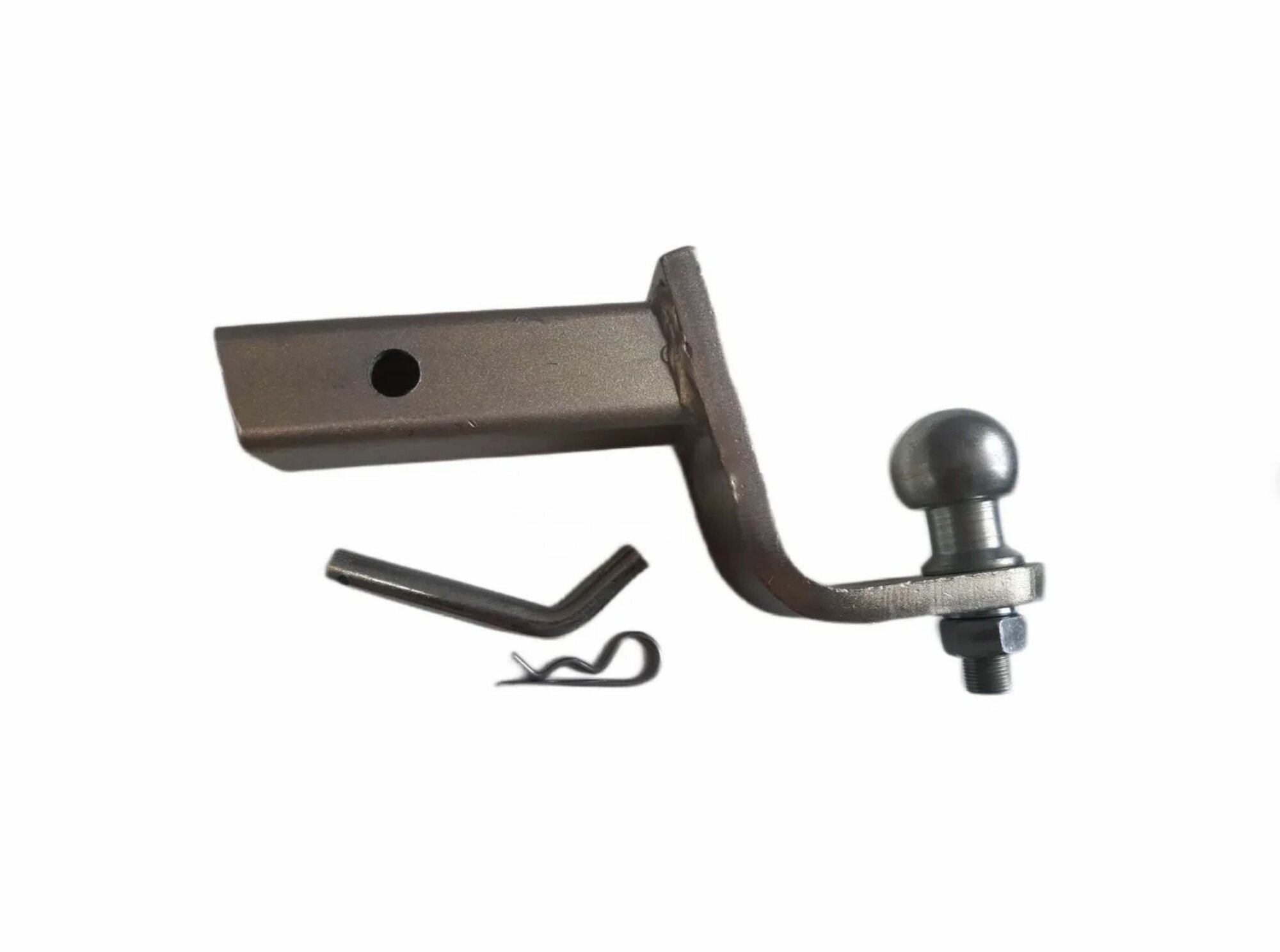 Фаркоп под квадрат оцинкованный с понижением 12см, под отверстие 50х50 мм (1800кг/75кг) (паспорт и сертификат) TY-05-12Z