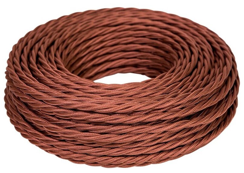 Провод монтажный витой ПВХ 3х1,5мм, цвет - коричневый (бухта 10м), ТМ " мезонинъ GE70113-04 (10 м.)