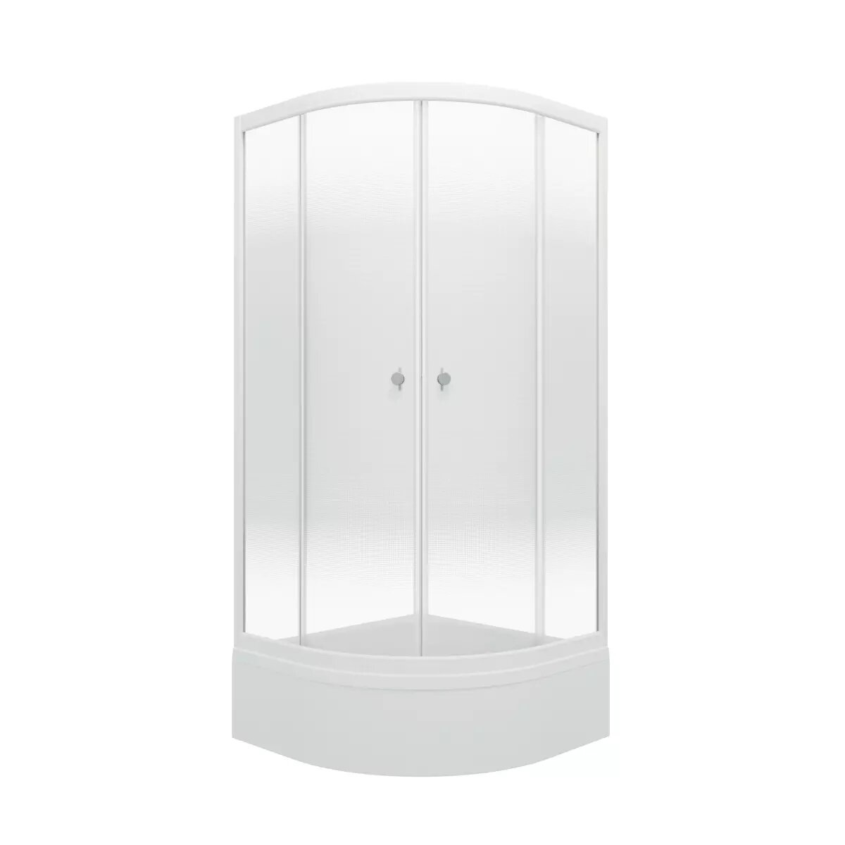 Душевой уголок Triton Лайт 90x90 В, средний поддон, лайт, четверть круга, цвет профиля белый