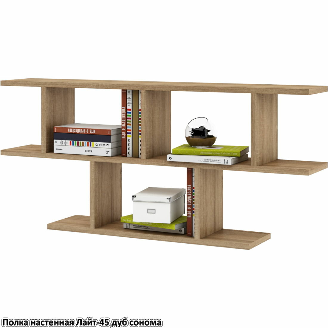 Полка Лайт-45-Дуб сонома, ЛДСП, МФ Владимир VMF, 100х44,8х17 см.