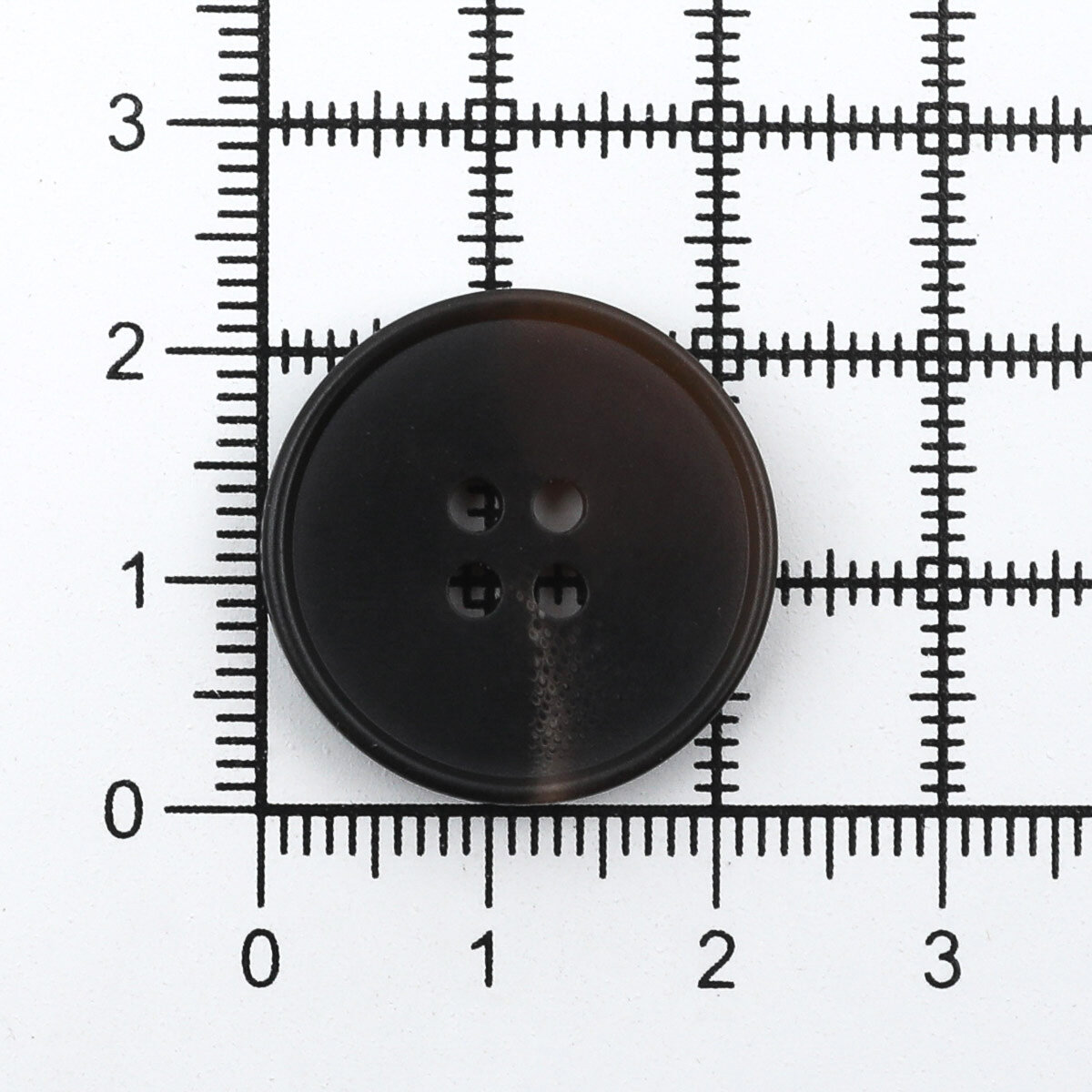 CN 2836 Пуговицы 4 прокола пластик 35L (B темно-коричневый), 36 шт