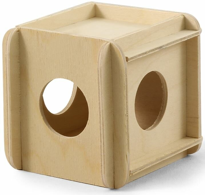 Гамма Игрушка-кубик для грызунов, фанера, 10*10*10 см (Ди-04500)
