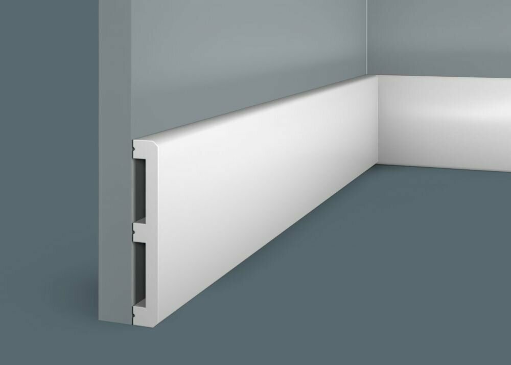 Плинтус Cosca PX012 Экополимер В130хШ18хД2000 мм / Коска.