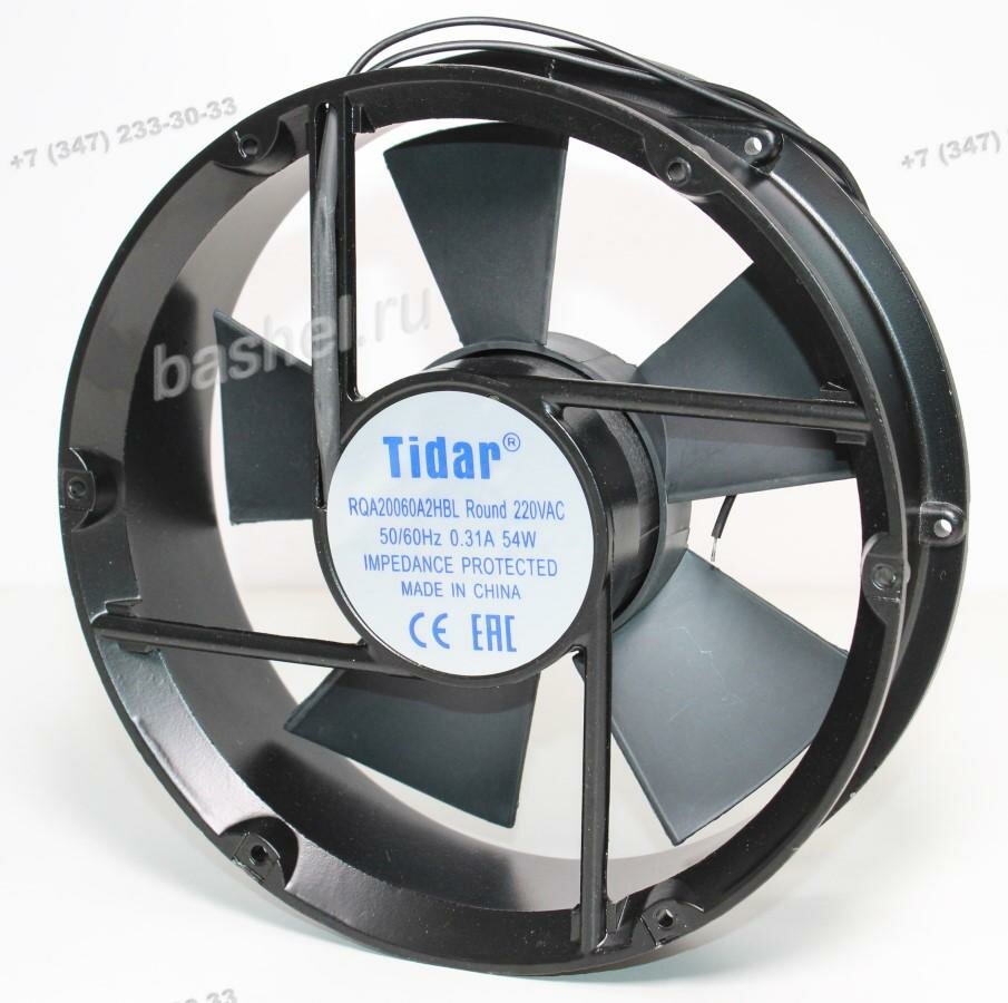 200х200х60мм, RQA 20060A2HBL Round, Вентилятор, RUiCHi, 220VAC