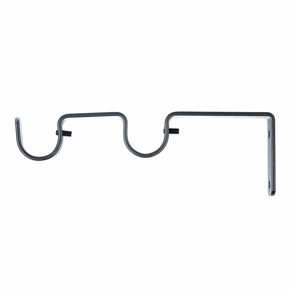 Держатель для карниза эконом 2-рядный d20 мм графит