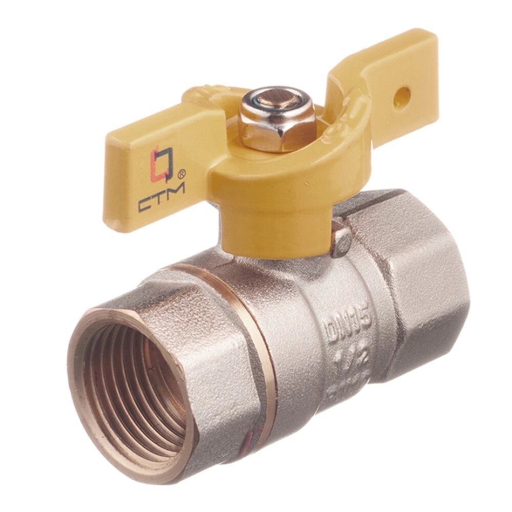 Кран шаровой газовый СТМ 1/2' ВР-ВР бабочка