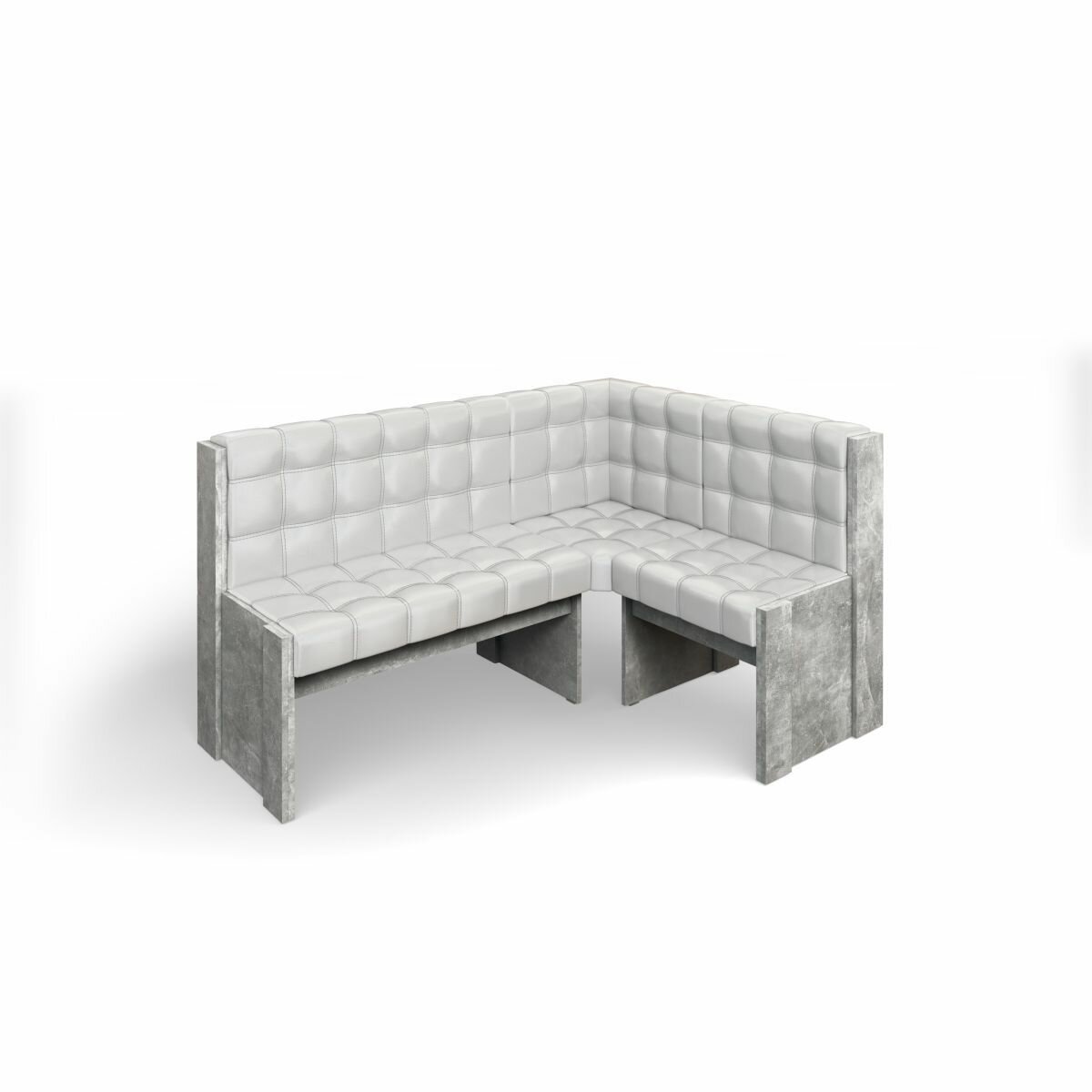 Скамья угловая Брайтон Ателье Светлое/Борнео Милк