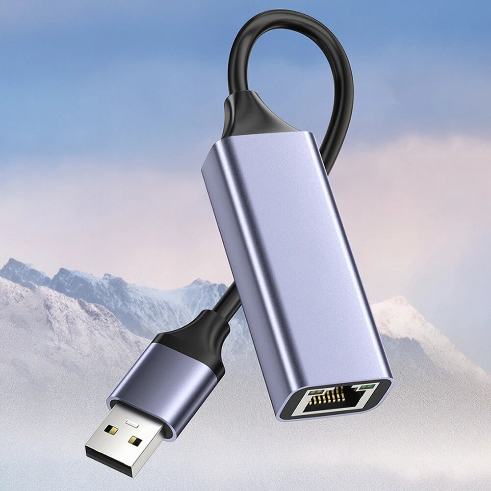 USB Ethernet-адаптер USB3.0 ПК Интернет USB 1000 Мбит/с Сетевой адаптер RJ45 Type-C Gigabit 2.5G для ноутбука/Tv Box — фото 1
