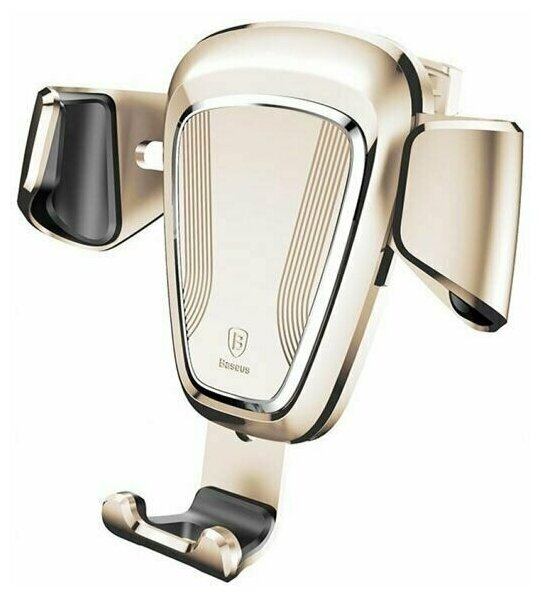 Автомобильный держатель на воздуховод Baseus Gravity Car Mount, золотой