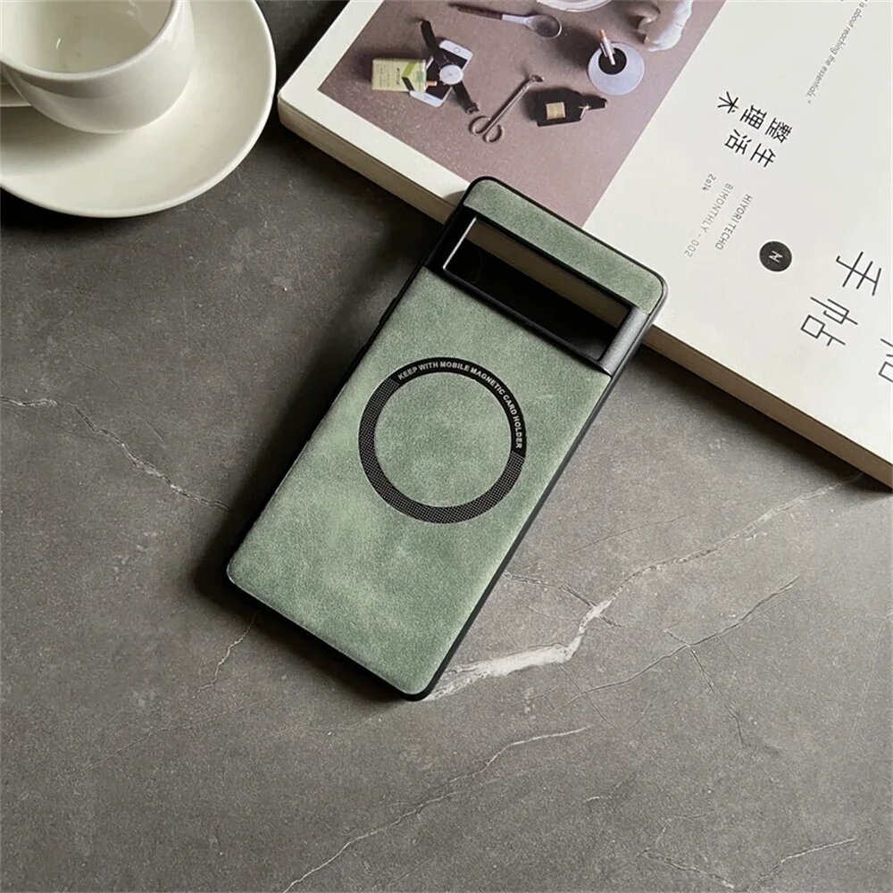 Кожаный чехол Green CX для Google Pixel 6