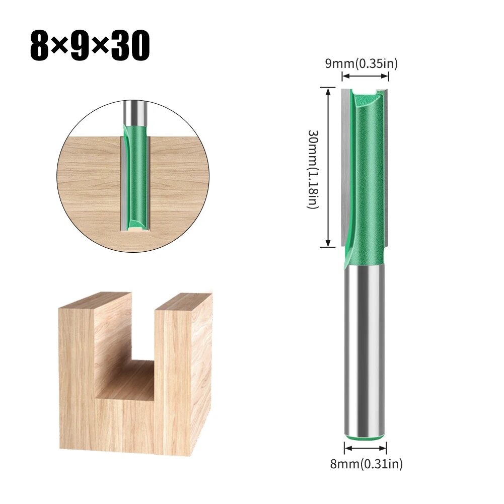 Двойной фрезерный резец RCT из сплава вольфрама и кобальта 8mmX9mmX30mm