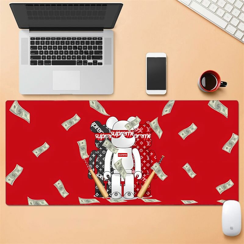 Аниме кукла Kaws игровой коврик для мыши KAWS, 900x400, большой размер, печатное изображение высокой четкости,