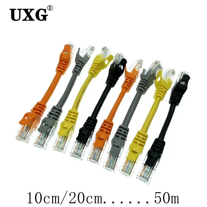 UXG Ethernet кабель RJ45 CAT5e 2 м, черный