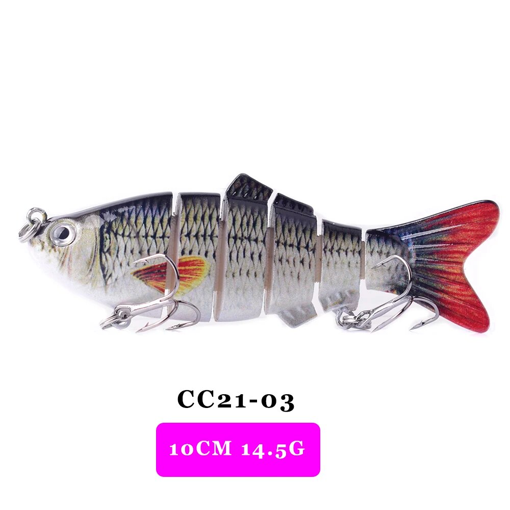 AYWFISH Многосуставная приманка для плавания 10 см