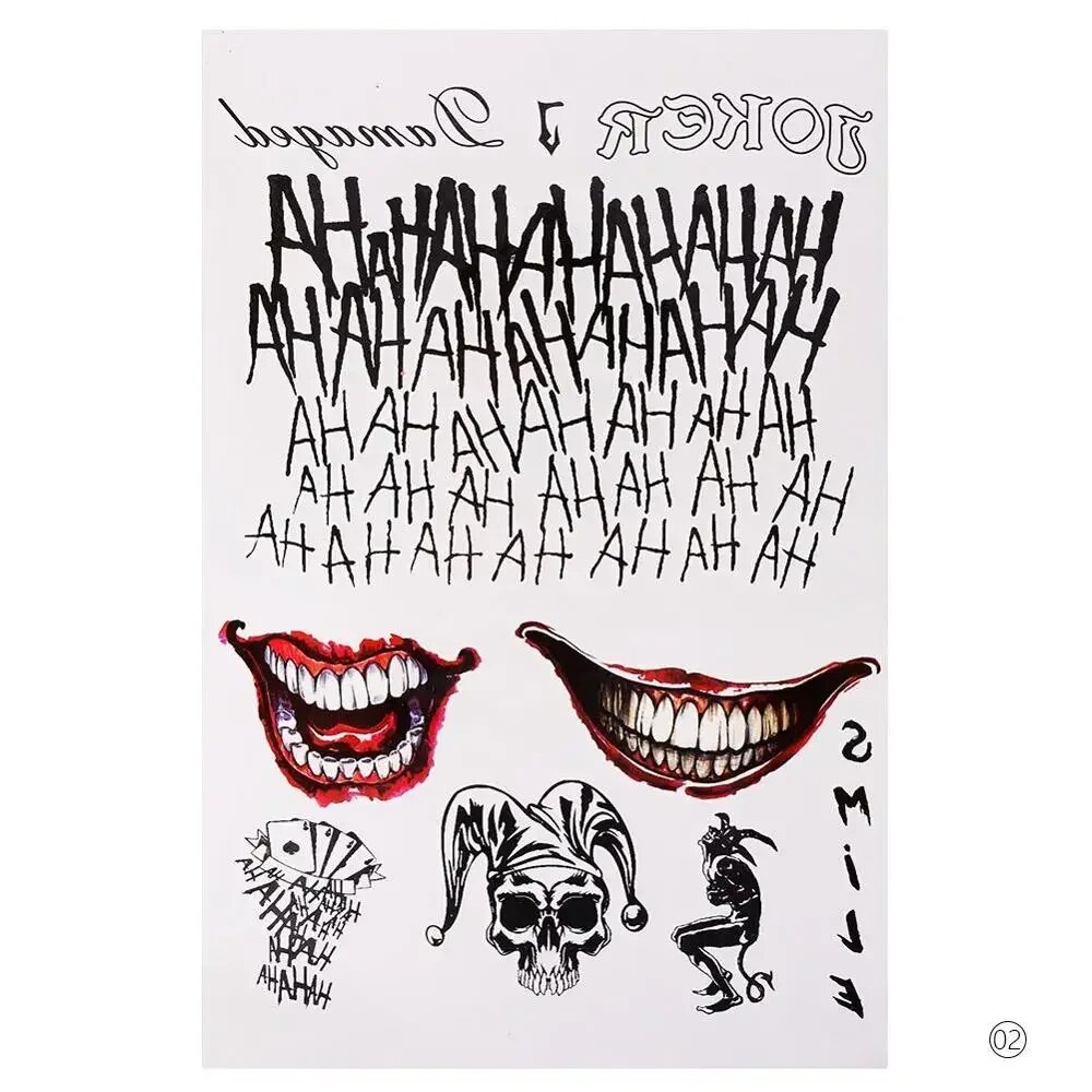 Временные татуировки Джокер Style 2