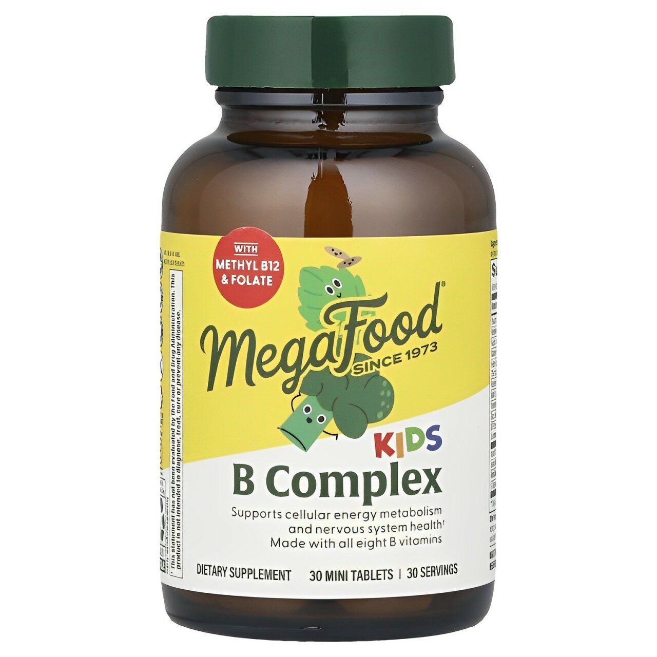 Витамины MegaFood Kids, B-Complex, для детей, мультивитамины, 30шт.