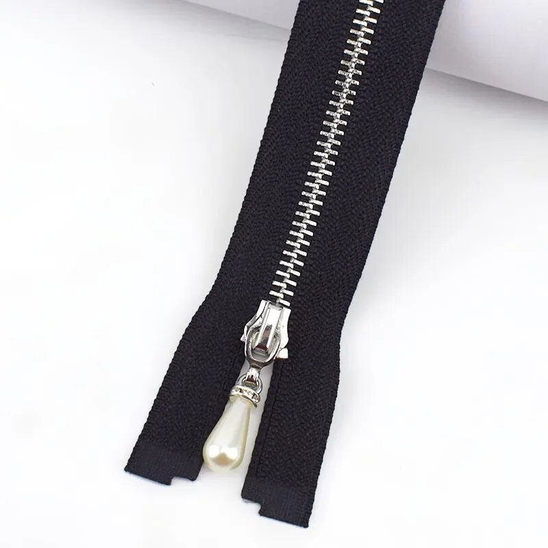 Металлические молнии Meetee 3 шт, 15-70 см BlackSilver, CloseEnd-No3-25cm