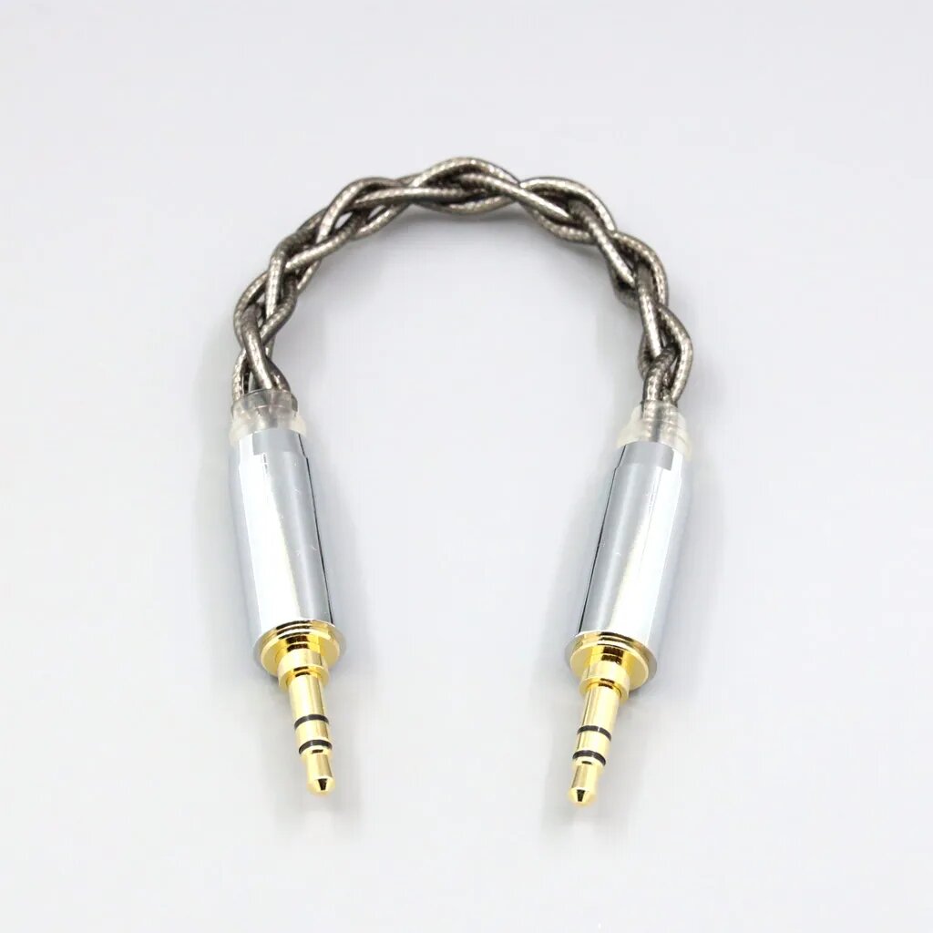 От 3,5 мм, штекер до 3,5 мм, штекер, 99% чистого серебра, плавающий графен, плавающее золото, 140 ядер, litz, 7N OCC, кабель для наушников
