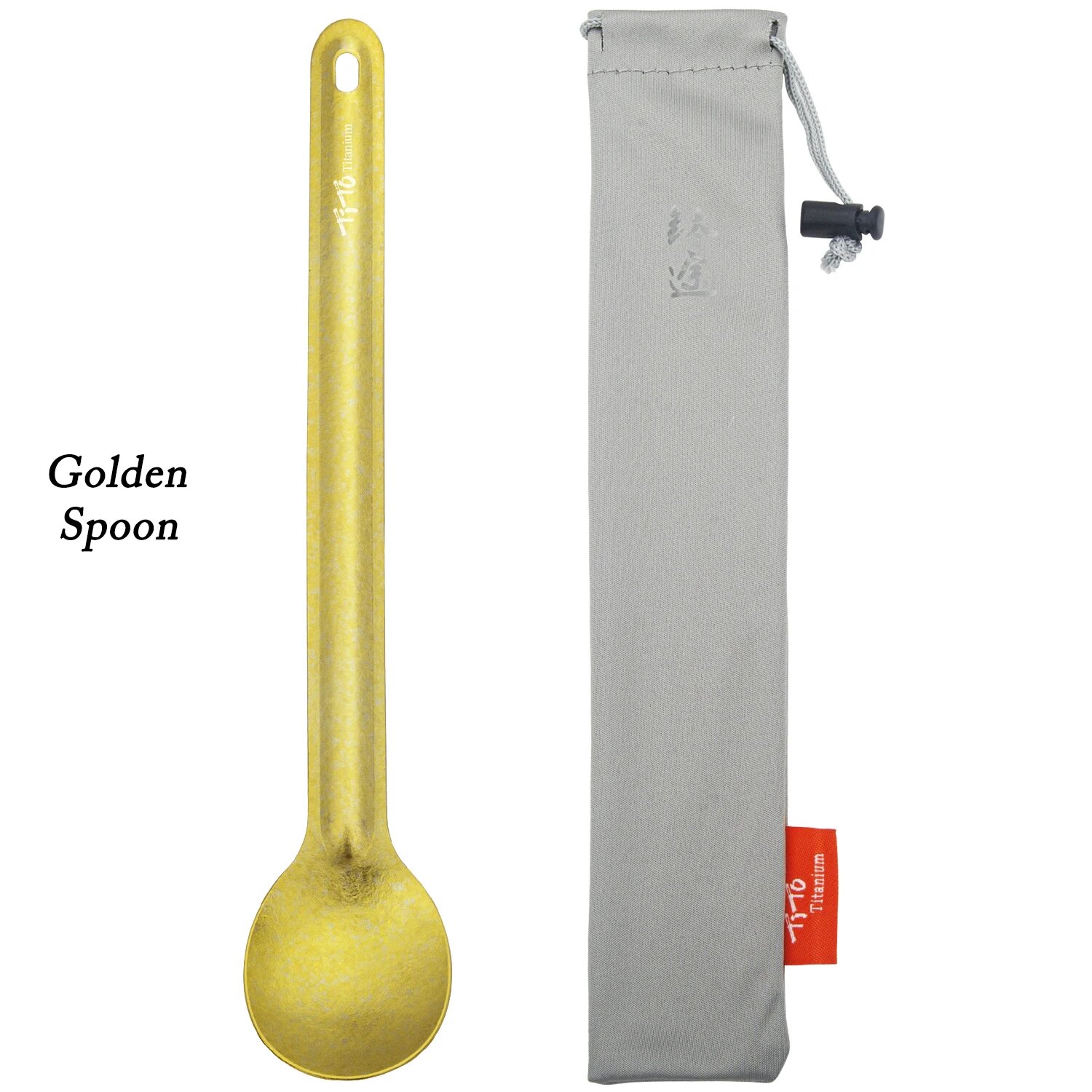 Титановая ложка TITO TITANIUM Brightgoldenspoon