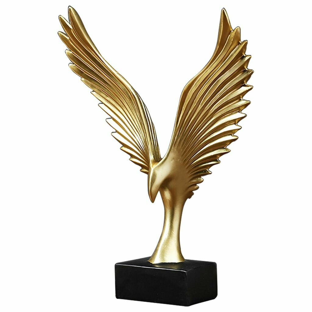 Украшение из смолы Dapeng Spreading wings-C (полностью золотые расправленные крылья Дапенга)