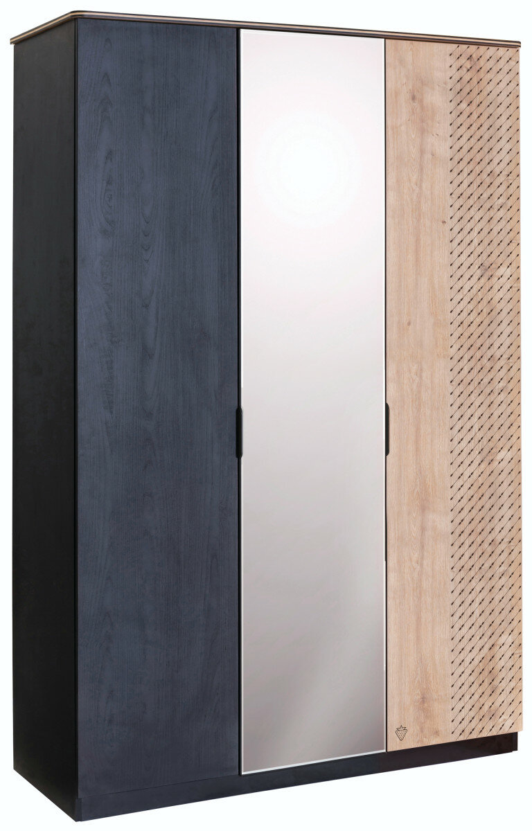 Шкаф Black трехдверный глухой Cilek