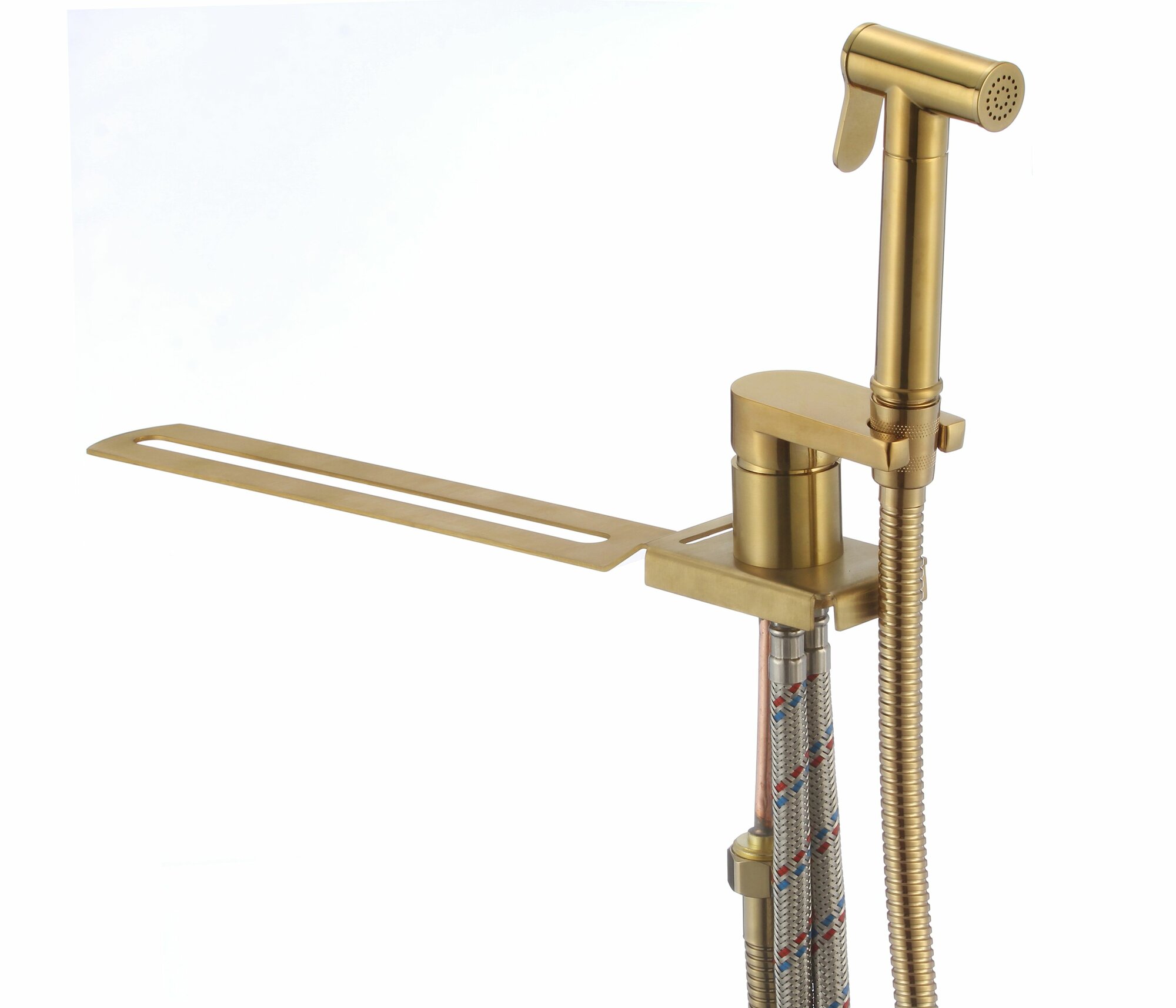 Смеситель D-Lin с гигиеническим душем с креплением на унитаз D182204