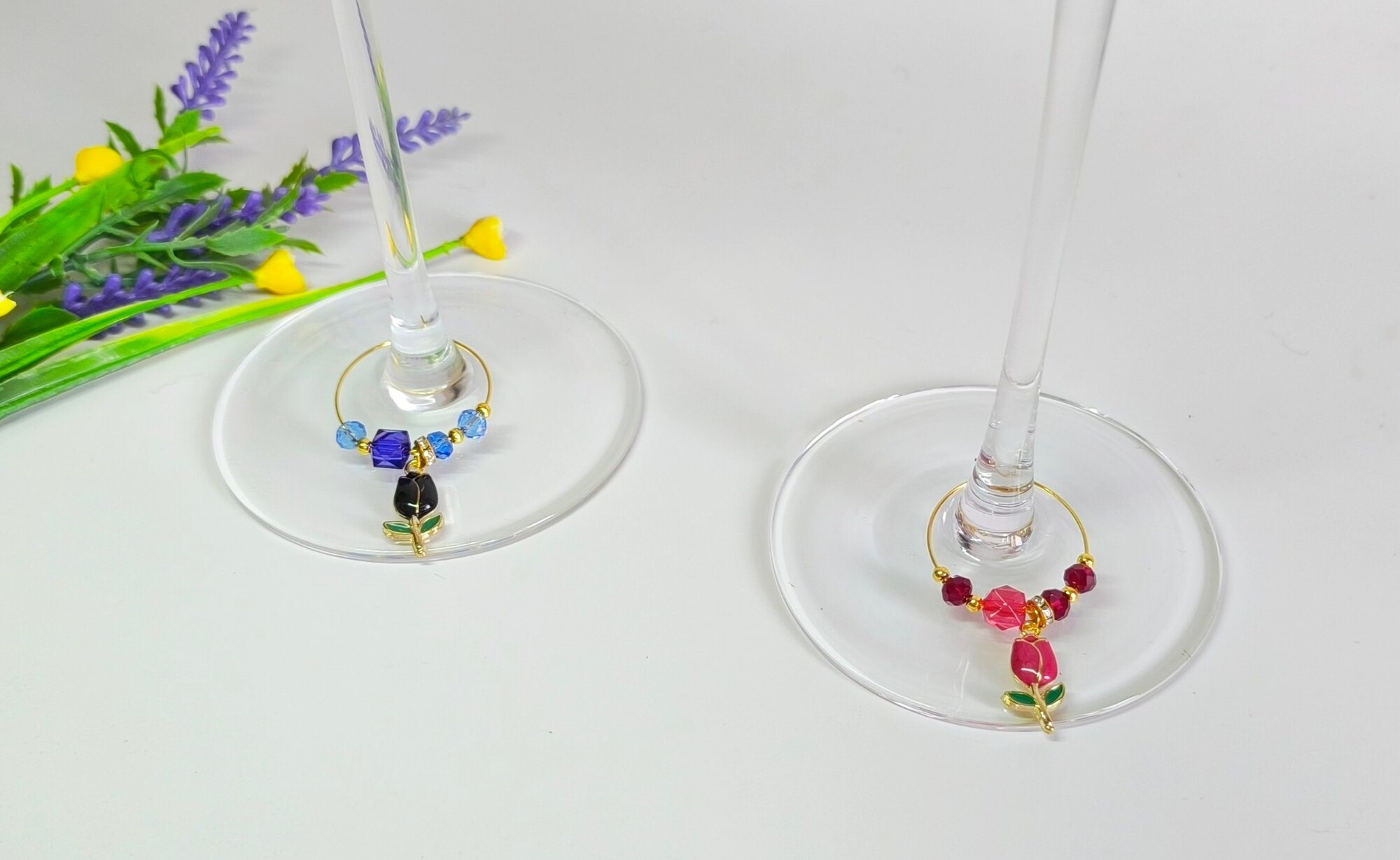 Маркеры для бокалов "Праздничные" "Тюльпан"