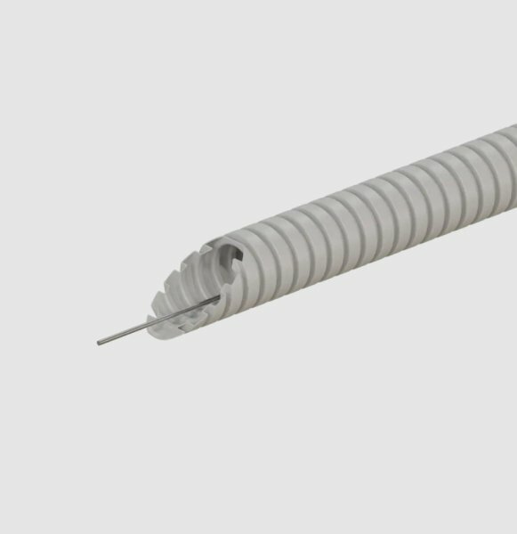 Труба гофрированная ПВХ 20мм серая (цена за 25м)