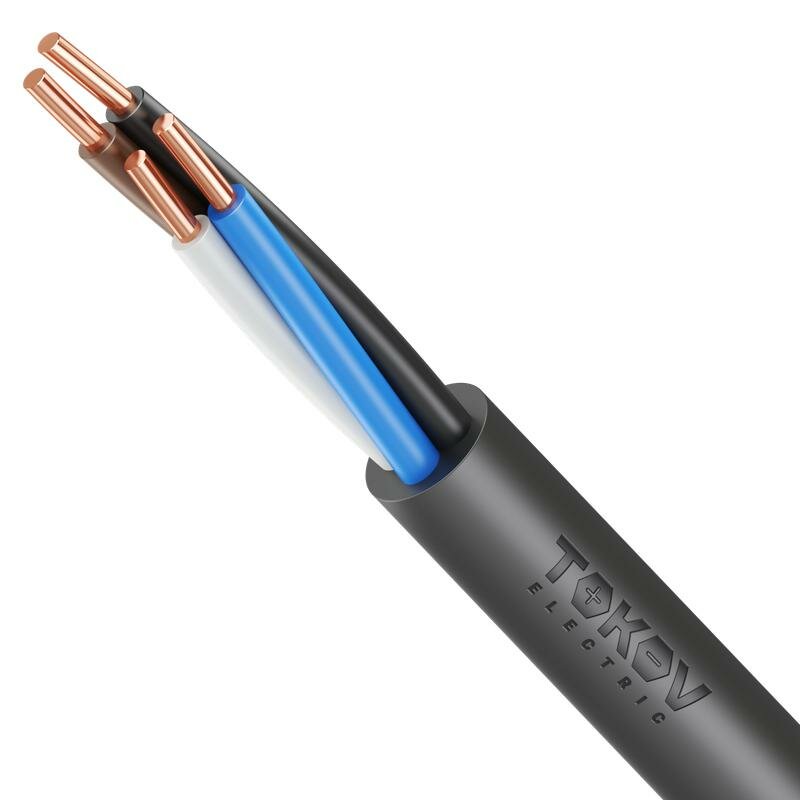 Кабель TOKOV ELECTRIC ВВГнг(А)-LSLTx 4х6 ОК (N) 0.66кВ (м), TOKOV ELECTRIC КПП УТ000030899 (1 м.)