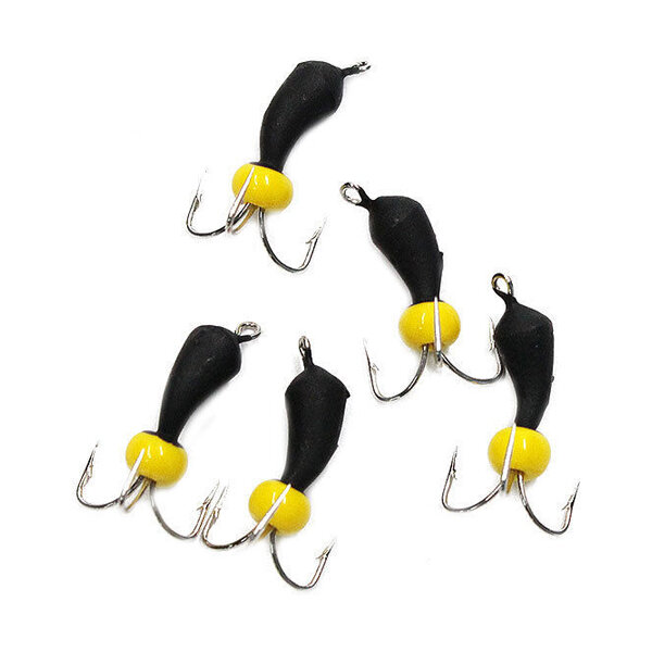 Мормышка вольфрамовая Yaman "Черт-банан с петлей" (Флуоресцентный желтый), 1.1 г, d=4 мм Я-МР1348