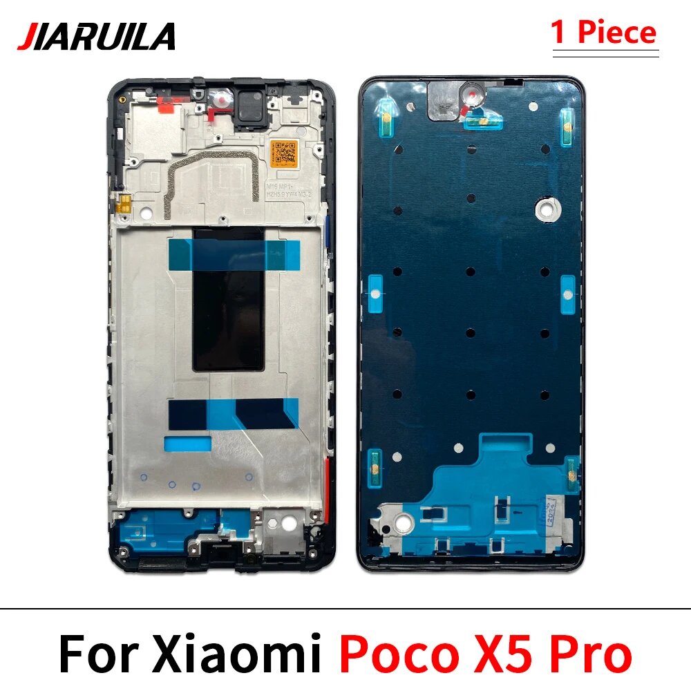 Новый передний корпус, рамка ЖК-экрана, держатель лицевой панели для Xiaomi Poco F3 F4 X3 GT M3 M4 M5s X5 X6 Pro 4G 5G Poco X5 Pro