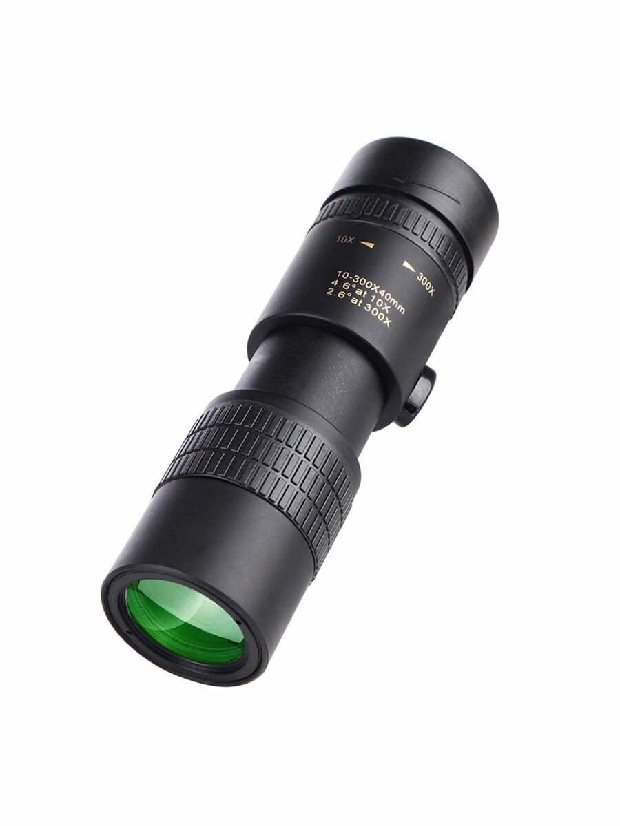 Монокулярный телескоп с призмой BAK4 40 мм для взрослых, зрительная труба 10-300X для наблюдения за птицами, кемпинга, пешего туризма