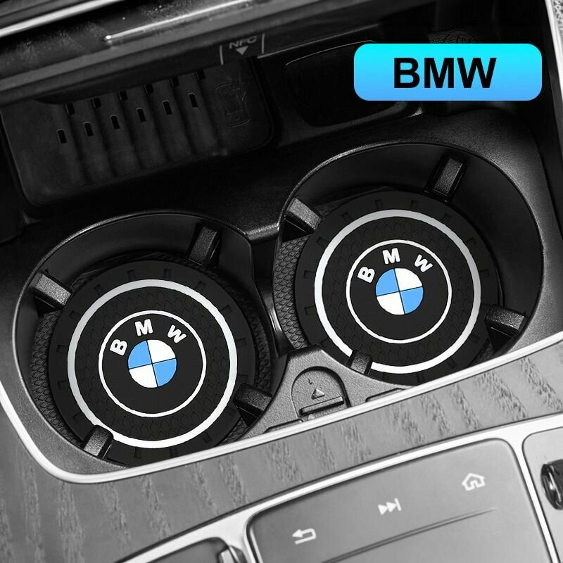 Коврик в подстаканник автомобиля BMW , 2 шт