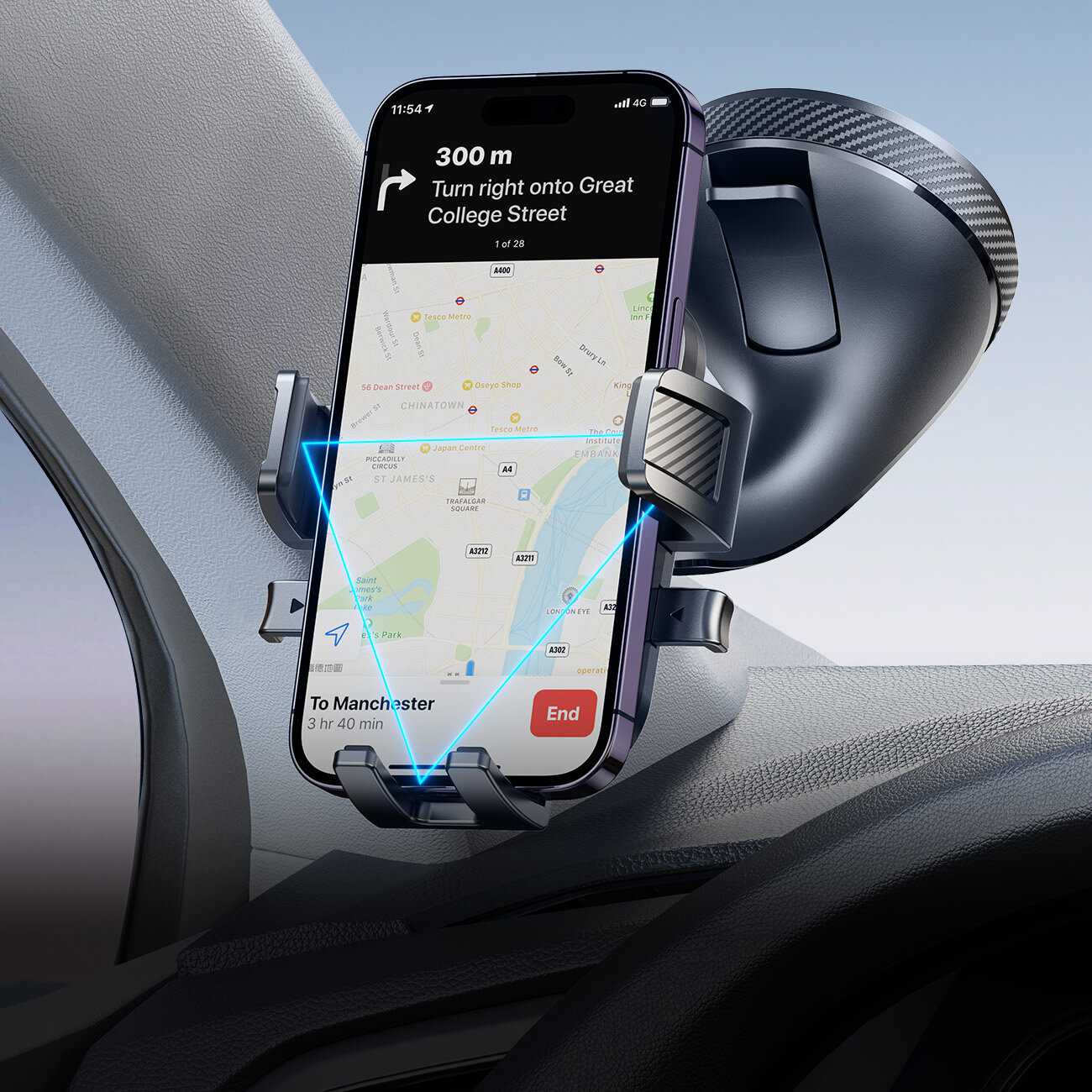 Держатель для телефона в машину на лобовое стекло