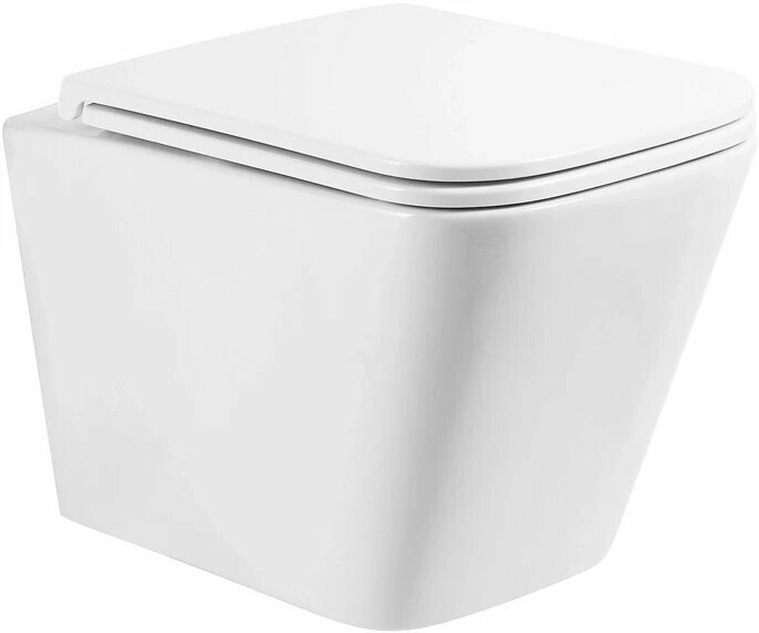 Унитаз подвесной BelBagno Ardente-R BB520CH-TOR/SC безободковый, торнадо, с сиденьем микролифт, белый