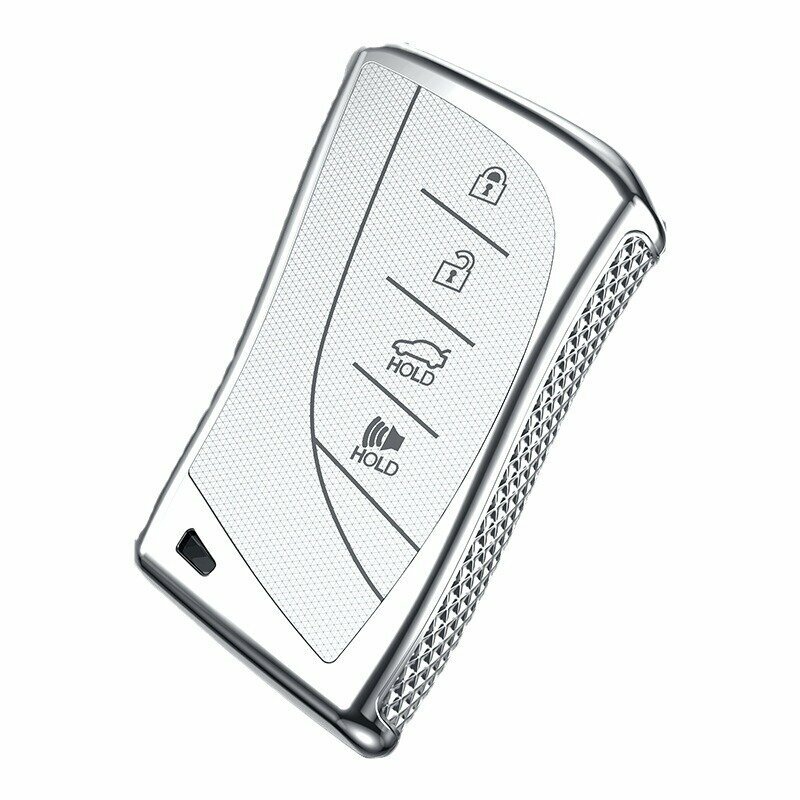 Защитный, противоударный чехол MyPads M-237107 серебристый для нового автомобильного ключа зажигания LEXUS NX RX 200 250 300 RX200 ES UX GX LX LC Л.