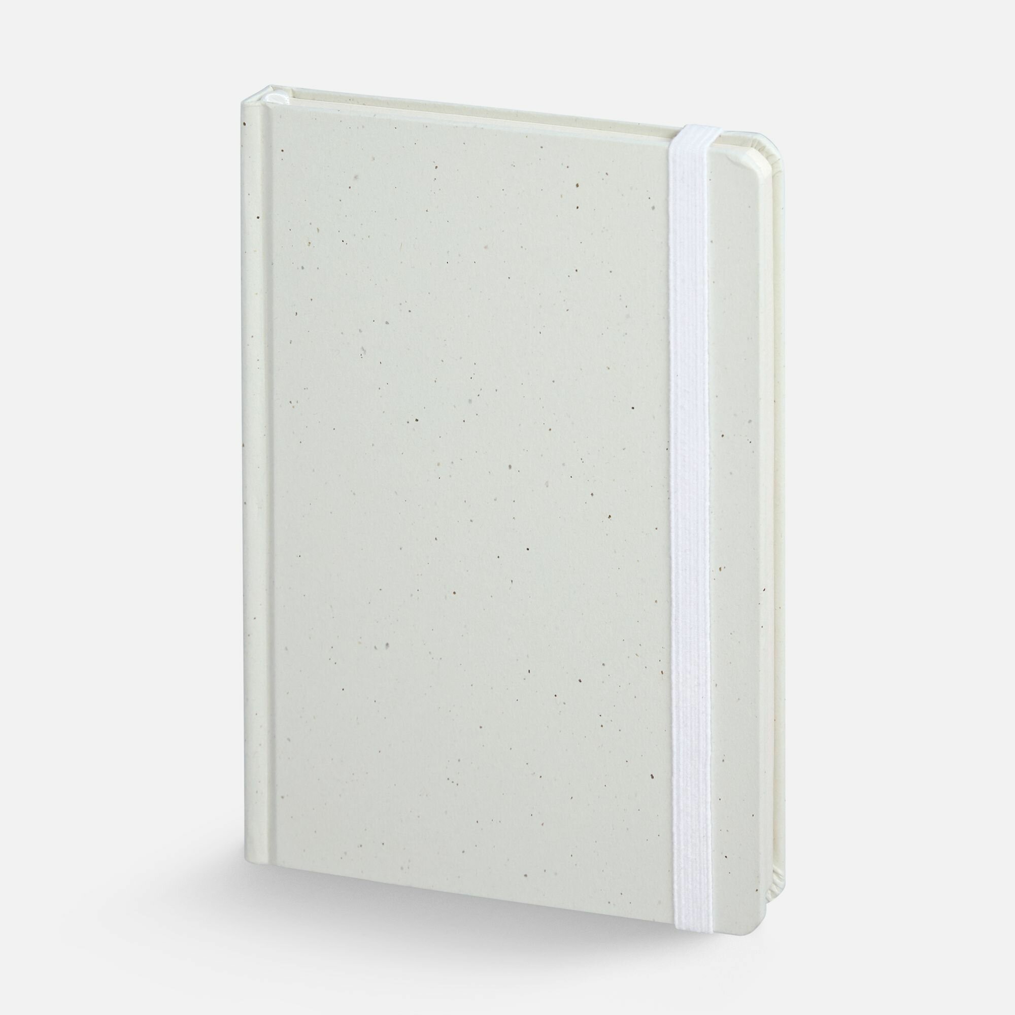 Блокнот для записей на резинке в линейку А5 128 стр, твердая обложка, Lactonica, белый